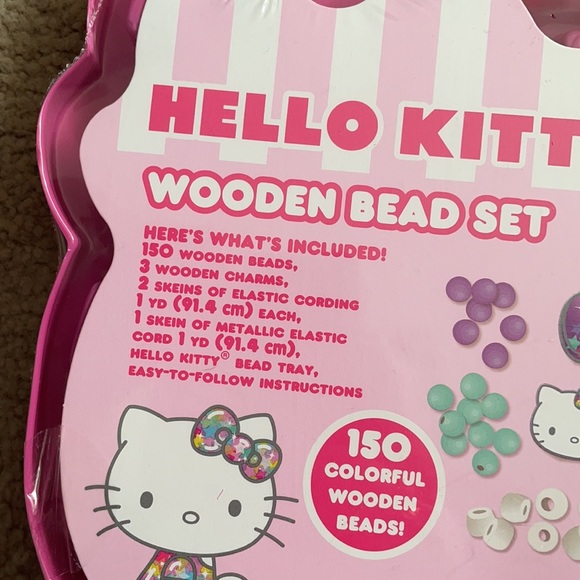 Hello Kitty | Toys | Hello Kitty Wooden Bead Set | Poshmark